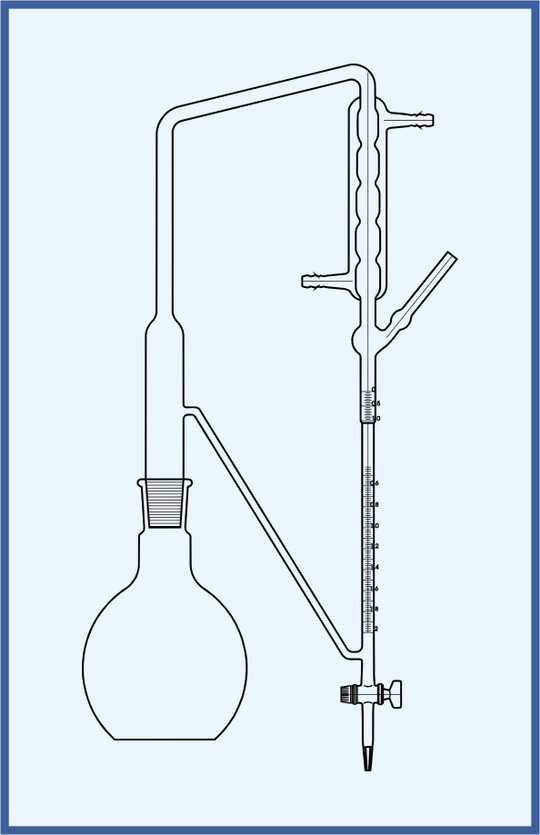 Apparatus for determination of volatile oil in drugs - with accessories ...