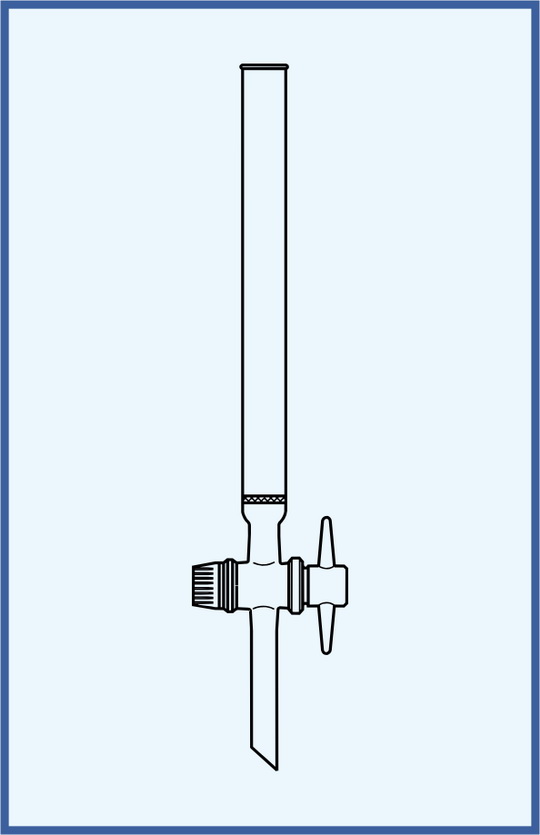 Chromatography-column with sintered glass disc (Porosity 0) and ...
