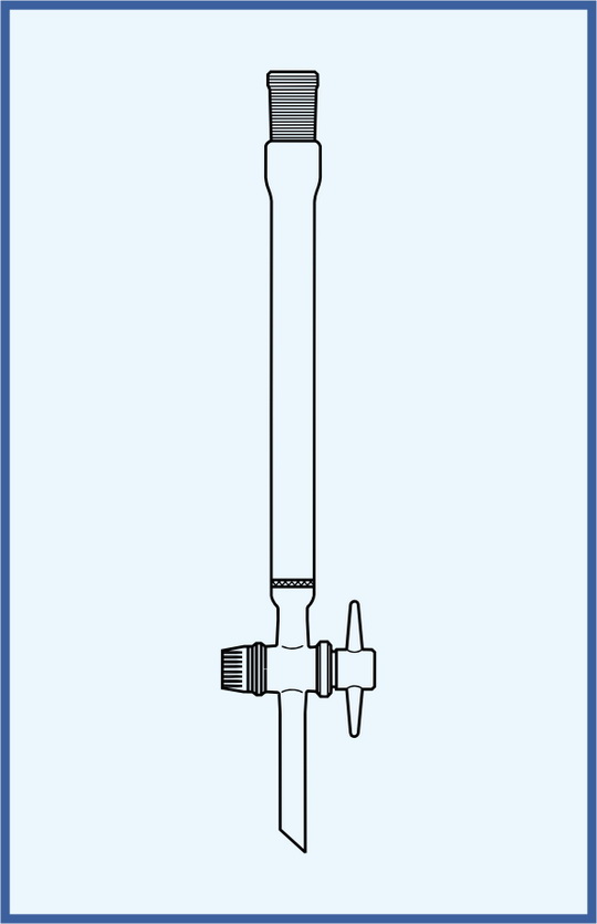 Chromatography-column with sintered glass disc (Porosity 0) and SJ ...