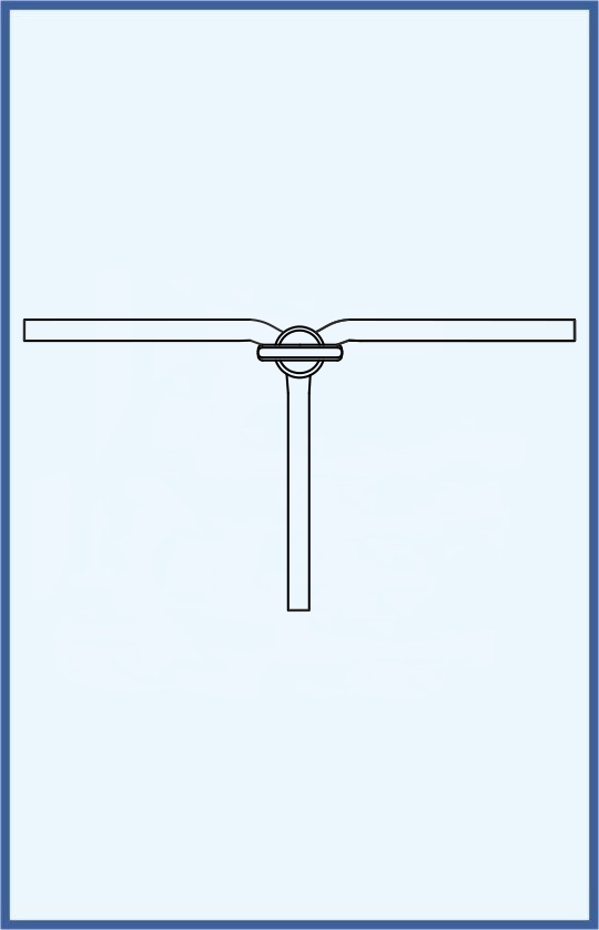 3 - way stopcock acc. to Czako, complete with glass key - TECHNOSKLO ...